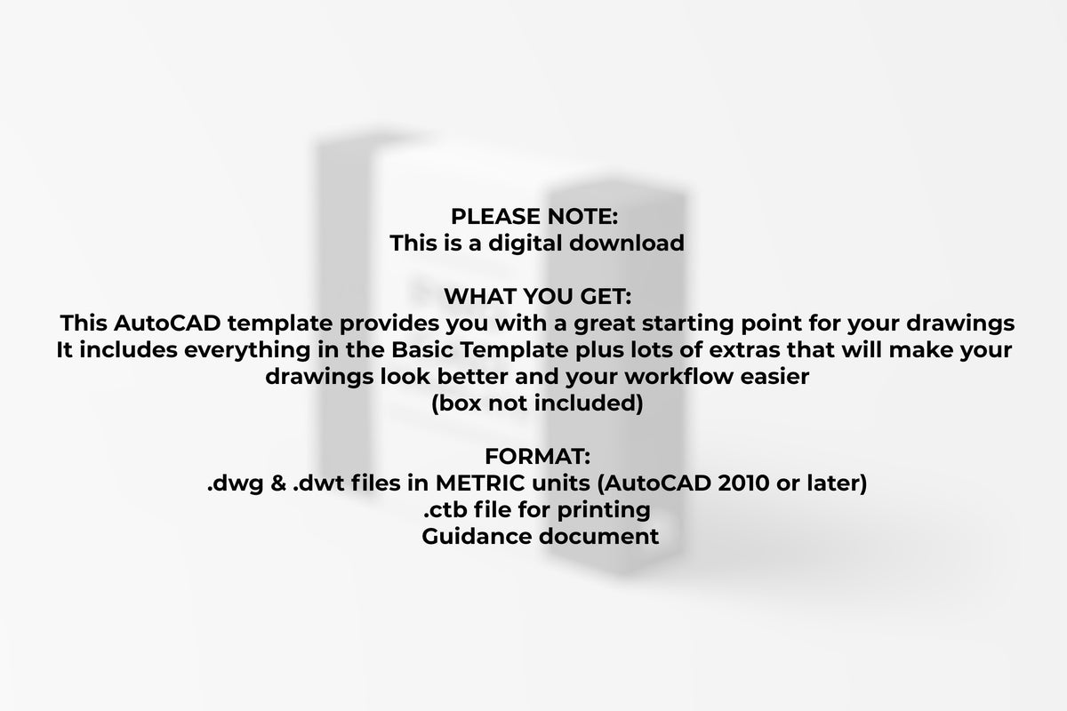 FIA Standard CAD Template PRO [UK Metric] – First In Architecture