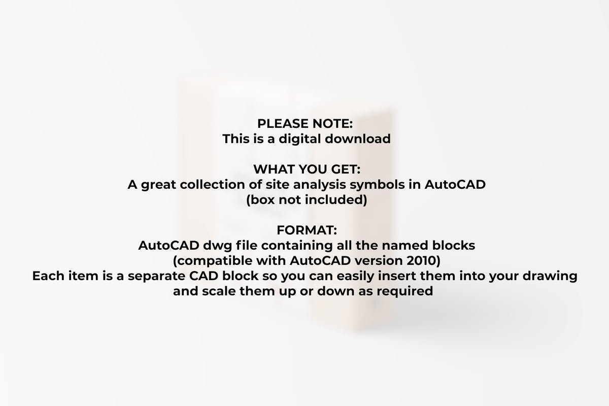 CAD Site Analysis Symbols – First In Architecture